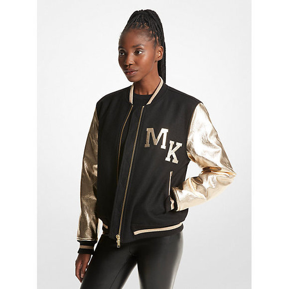 Michael Kors | Jackets & Coats | Michael Kors Wool Blend And Metallic ...